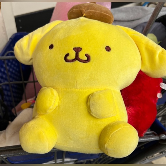 Sanrio | Toys | Pompompurin Sanrio Plush Toy Soft Yellow Dog With Brown ...